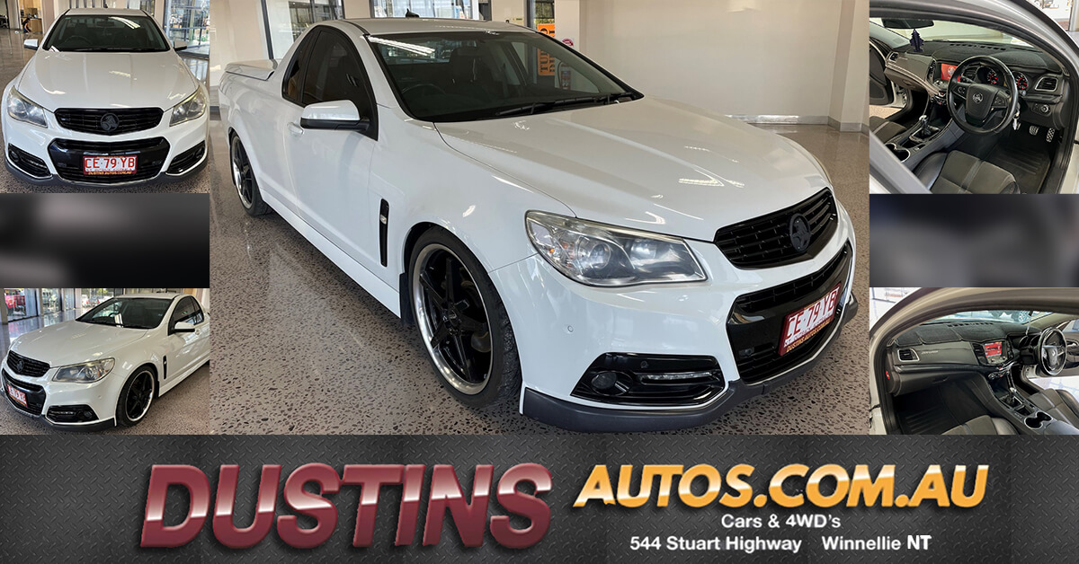 2014 Holden Ute VF MY14 SS Ute Storm White 6 Speed Manual Utility | NT ...