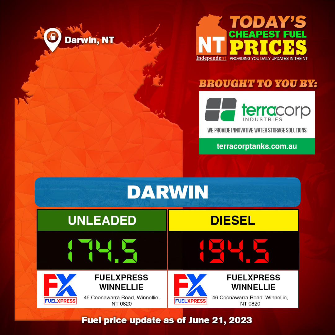 NT Independent Cheapest Fuel Prices - June 21
